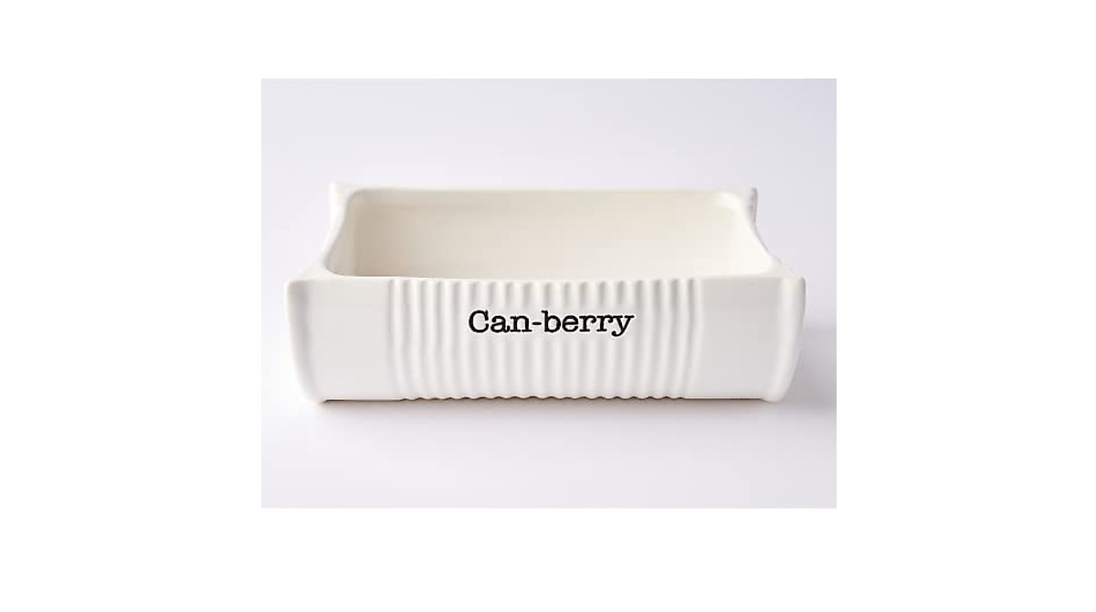 Mud Pie Can-Berry Ceramic Cranberry Dish & Spatula Set