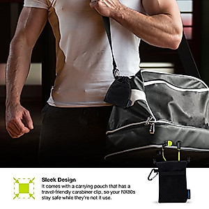 Naztech NX80w Bluetooth Wireless Earphones with Mic Compatible with iPhone 14/13/12/Pro/Pro Max, Galaxy S23/S22/S21, Tablets & More [Lime/Black] 13898