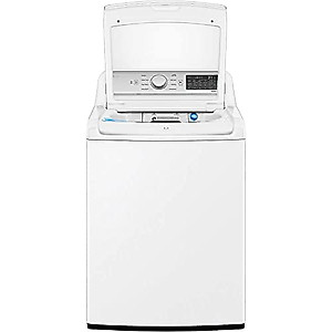 LG WT7405CW 5.3 Cu. Ft. White Top Load Washer with 4-Way Agitator & TurboWash3D Technology