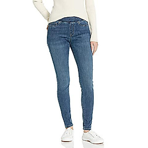 Amazon Essentials Women's Mid-Rise Stretch Pull-On Jegging (Available in Plus Size), Medium Wash, 10