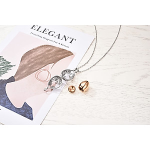 BOPREINA Hollow Flower Butterfly Urn Necklace for Ashes Stainless Steel Memorial Locket Pendant Keepsake Cremation Jewelry for Women