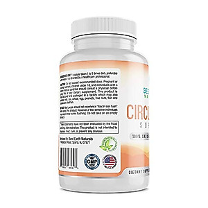 Best Earth Naturals Circulation Support Supplement with Butchers Broom, Horse Chestnut, Vitamin B3, Hawthorne, Ginger Root, Sweet Orange Extract, and More - 30 Count