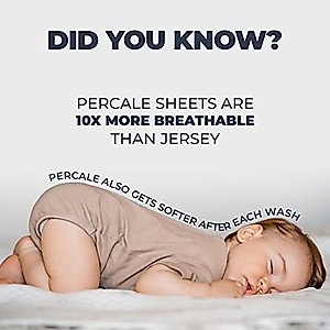 Sweave Organic Crib Sheets (2-Pack) - Breathable Double-Elastic Fitted Crib Sheet, Extra Protection for Your Baby, 100% GOTS Certified Organic Cotton, Secure & Snug Fit, Crib Sheets Neutral (28"x52")