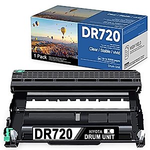 HIYOTA DR720 DR-720 Drum Unit Compatible 1 Pack Black DR-720 Drum Replacement for Brother MFC-8710DW 8810DW 8950DW/DWT HL-5440D 5470DW/DWT 6180DW/DWT DCP-8110DN 8510DN Printer (Not Including Toner)