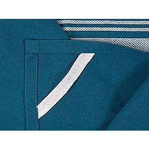 KAF Home Soho Kitchen Dish Towel Set of 10 | 18 x 28 Inch Tea Towels | Soft and Absorbent Mixed Set of Flat Towels (Teal)