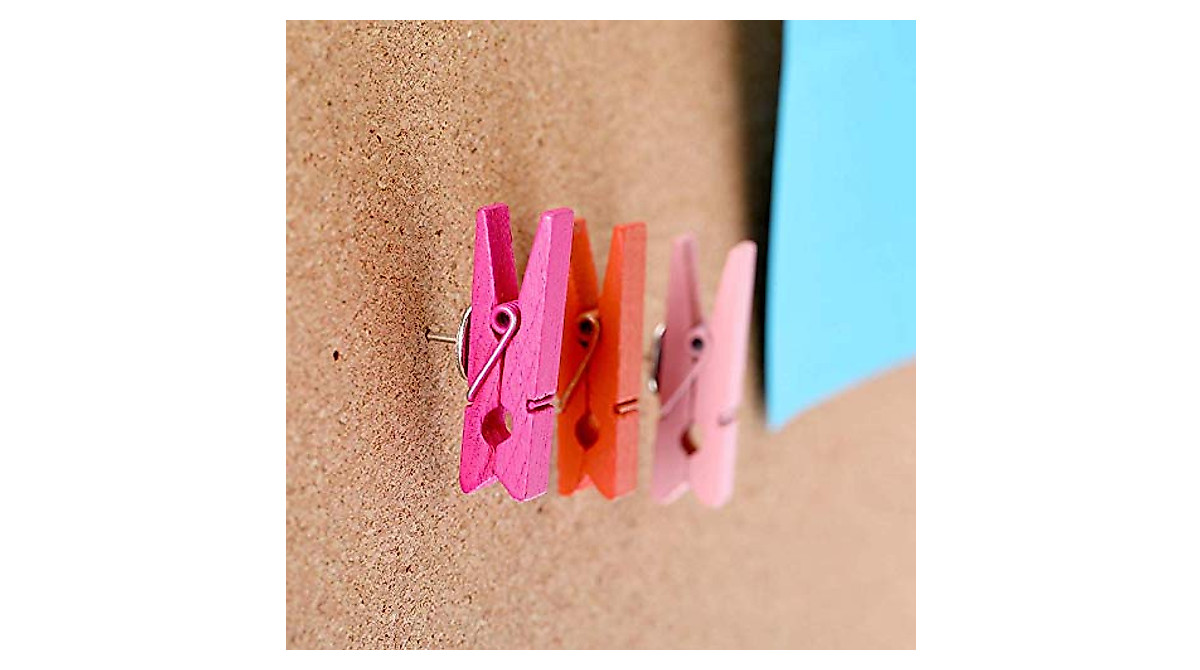 Colorful Push Pin Clips for Cork Boards - 50 Pack for Home & Office