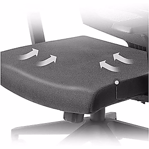 YokIma Comfort Office Chair Office Chair Height Adjustable Desk Chair 360° Swivel Computer Chair Comfortable Managerial Chairs with Armrests Firm Seat Cushion (Black)