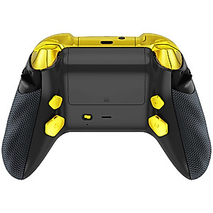 HEXGAMING ADVANCE Wireless Controller for Xbox Series X & S, for Xbox One, and for Windows 7/8/10-4 Remappable Back Buttons - Triggers Stop - Interchangeable Thumbsticks - Green Weeds