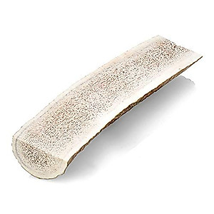 hotspot pets Premium Split Elk Antlers for Dogs - 7+ Inch Large Dog Antler Chews (4 Pack) Naturally Shed Antler Bone for Large Breed Aggressive Chewers - Made in USA - Promotes Dental Hygiene