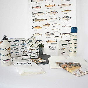 Gift Republic Blue Willow Pattern Fish Thermos Flask, One Size, Multi