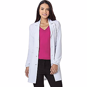HeartSoul Womens Break On Through Lab-solutely Fabulous 34" Medical Lab Coat, White, Medium US