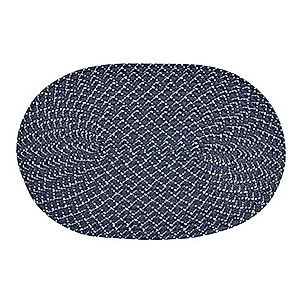 Better Trends Sunsplash Braid Collection is Durable and Stain Resistant Reversible Indoor Outdoor Area Utility Rug 100% Polypropylene in Vibrant Colors, 20" x 30" Oval, Galaxy