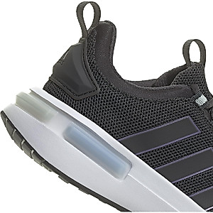 adidas Women's Racer TR23 Sneaker, Carbon/Carbon/Blue Dawn, 8.5