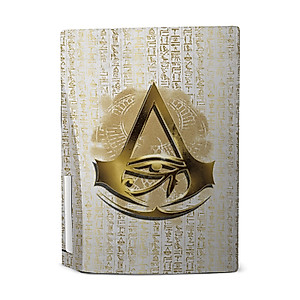 Head Case Designs Officially Licensed Assassin's Creed Eye Of Horus Origins Graphics Matte Vinyl Faceplate Sticker Gaming Skin Decal Cover Compatible With Sony PlayStation 5 PS5 Disc Edition Console
