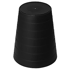 Nipogear Slim Round Plastic Small Trash Can Wastebasket 1.5Gallons Garbage Container Bin (B-Black, 1.5 Gallons)