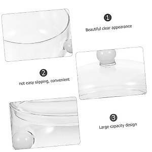 PRETYZOOM Saucepan with Lid Glass Saucepan Glass Stew Pot Soup Milk Pots