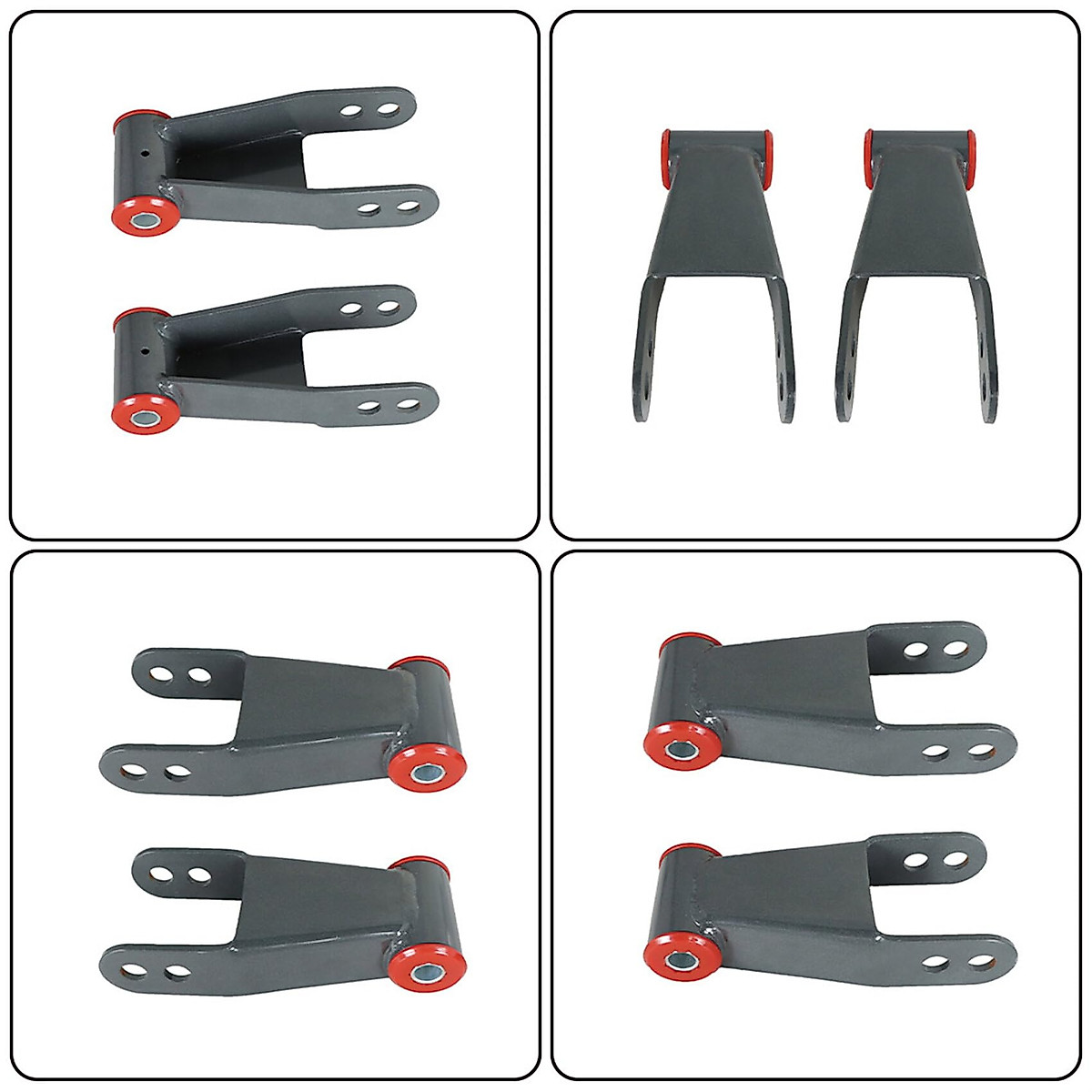 labwork 1-2 inch Drop Kit Adjustable Leveling Lowering Shackles Replacement for Ford 1973-1996