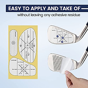 ToVii 300Pcs ~600Pcs Golf Impact Tape Set, Self-Teaching Sweet Spot and Shot Consistency Analysis, Club Impact Stickers for Woods Irons and Putters Golf Accessories for Men