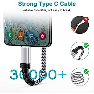 C Charging Fast Charger for Samsung Galaxy A13 5G;A53 ;Z Flip 3;Z Fold 2;S22;A11 A12 5G;S21FE; S20; A52; A03S; A20; A50; A51;A42 Quick Charge 3A Car Charger+Charger Box Android Block +9Ft Type C Cable
