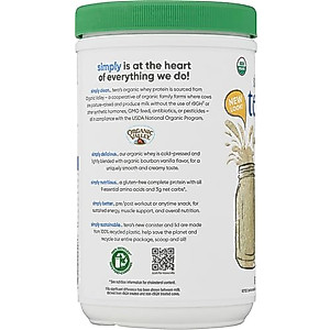 Simply Tera's Organic Whey Protein Bourbon Vanilla, 12 OZ