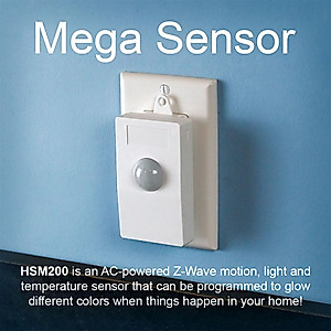 HomeSeer HSM200 Z-Wave Motion, Temperature and Light Sensor with RGB LED Indicator