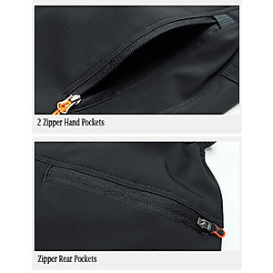 MAGCOMSEN Hiking Pants Mens Waterproof Pants Spring Summer Pants Camping Pants Multi Pockets Work Pants Cycling Pants Cargo Pants for Men with Belt