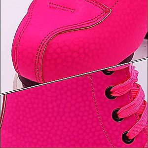 PERZCARE Roller Skates for Women&Girls,Premium High-top Classic Double-Row Design Roller Skates Shoes 4 Shiny Wheels,PU Leather Roller Skates for Beginners Teens/Adult/Boys/Unisex Indoor/Outdoor