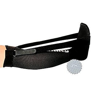 StrictlyStability Plantar Fasciitis Night Sock with Massage Ball Included (Regular)