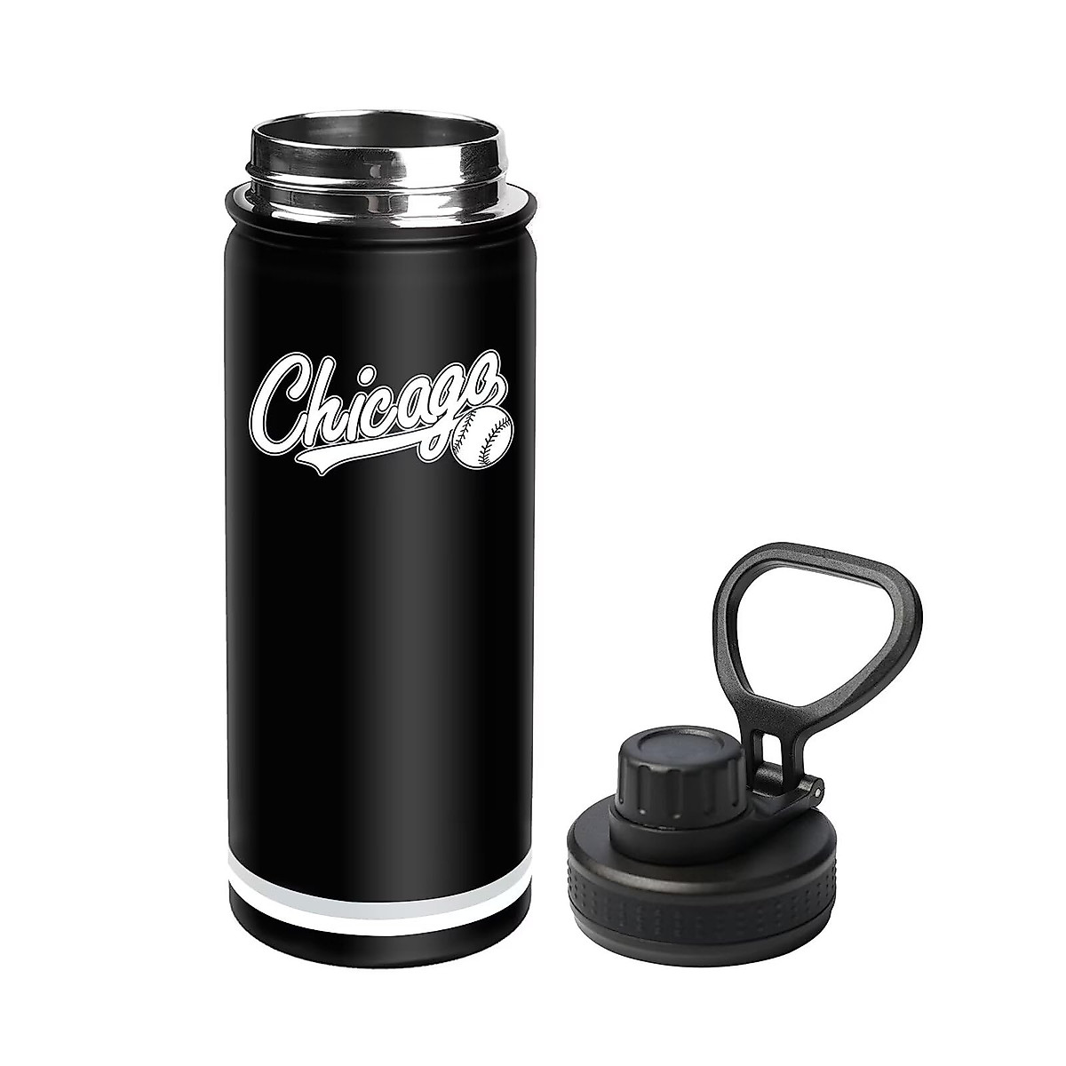 ANTKING Chicago Tumbler Travel Mug Coffee Cup Custom Name Number for Men Women Youth Gifts