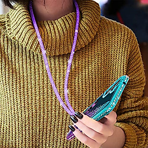 Silverback for Samsung Galaxy S23 Case, Moving Liquid Holographic Sparkle Glitter Case with Kickstand, Girls Women Bling Diamond Ring Slim Protective Case for Galaxy S23 5G - Purple