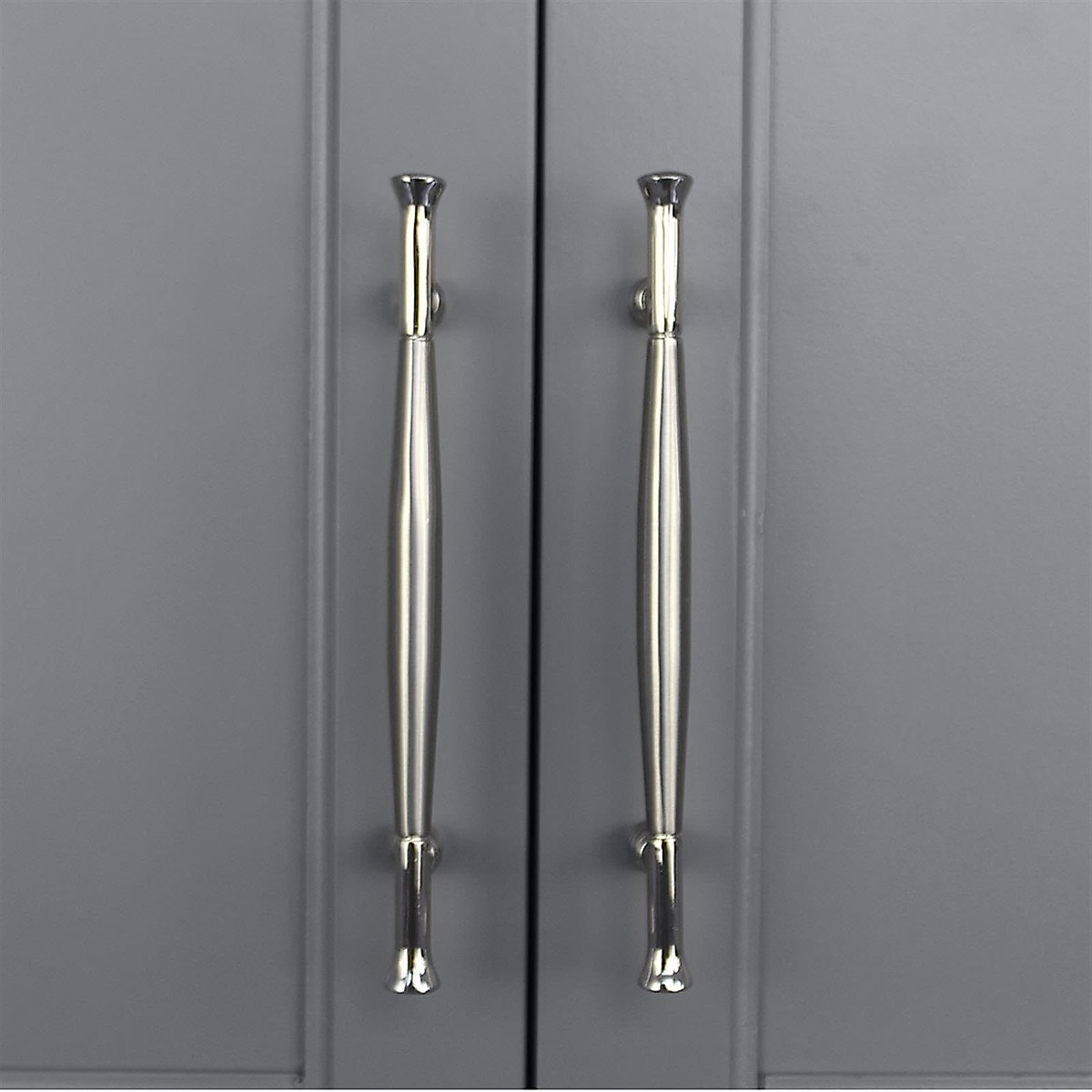 Flymatic [Product Double Door Wall Cabinet Grey] - Stylish Wall-Mounted Grey Finish Cabinet for Efficient Kitchen Storage and Organization Double Door Storage Cupboard with Versatile Hanging Design