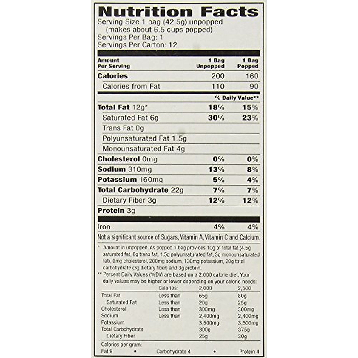 Orville Redenbachers Gourmet Popcorn Movie Theater Butter 12 Ct. Mini (Pack of 2)