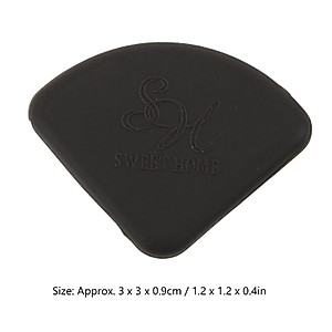 RiToEasysports Corner Furniture Guard, 30pcs Security Silicone Soft Bumper Slim Furniture Bumper for Children Infant (Black)