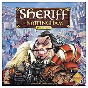 Sheriff of Nottingham 2nd Edition Board Game | Strategy Game | Medieval Bluffing Game | Card Drafting Game for Adults and Teens | Ages 14+ | 3-6 Players | Average Playtime 60 Minutes | Made by CMON
