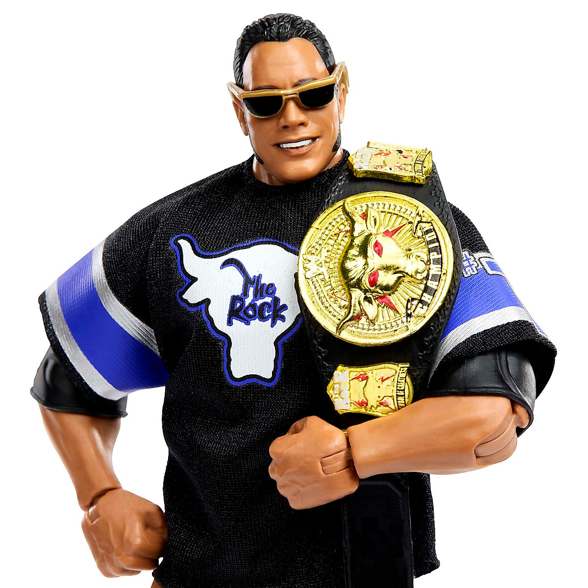 Mattel WWE The Rock Elite Collection Action Figure, Deluxe Articulation & Life-like Detail with Iconic Accessories, 6-inch