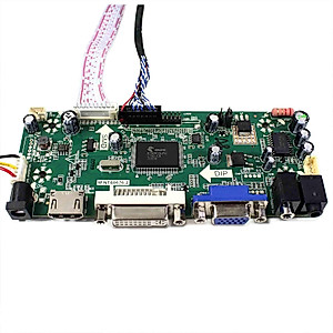 VSDISPLAY 14.9" 1280x390 LCD Screen LTA149B780F with HD-MI DVI VGA Audio Controller Board M.NT68676, for DIY 1up Cabinet/Car Gauge Cluster/Digital Marquee Monitor