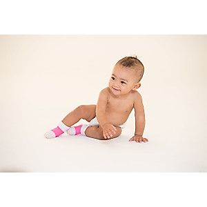Sock Ons Keep Baby Infant Socks On, 0-6 Months (Black)
