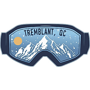 Tremblant Quebec Ski Adventures Souvenir 2 Inch Vinyl Decal Sticker Goggle Design