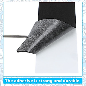 Epakh 48 Pieces Fingerboard Foam Grip Tape Adhesive Foam Tape Black Non Slip Foam Grip Tape for Fingerboards, 2 x 38 x 110 mm