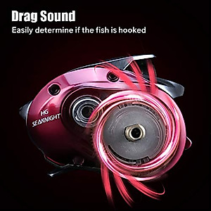 SeaKnight Baitcasting Reel 8.1:1 Gear Ratio Fishing Reel with Micro Centrifugal Brake System Casting Reel,10+1BB, 13.2 Lb Baitcaster Reel (Right Hand)