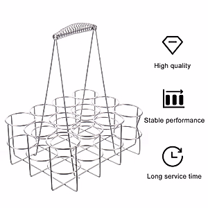 UPKOCH Wire Water Bottle Metal Wine Bottle Carrier Wire Bottle Carrier Wire Water Bottle Carrier Metal Wire Bottle Holder Metal Drink Carrier with Handle Metal Wine Rack Metal Wine