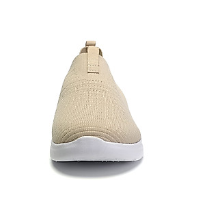 SIRUIYUAN Womens Walking Shoes Slip On Casual Mesh Comfortable Athletic Breathable Running Sneakers Lightweight Tennis Yoga Shoes Color Black Size 8