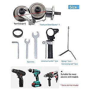 Electric Drill Plate Cutter Attachment, 2 Model Metal Cutter Attachment with Handles, Smooth Cut Metal Nibbler Drill Attachment, Convenient and Efficient Metal Shears