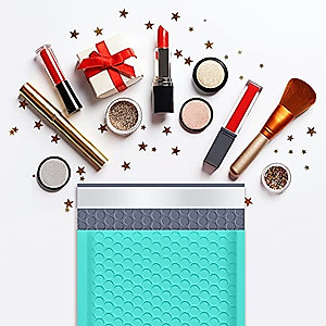 UCGOU Bubble Mailers 6x10 Inch Teal 25 Pack Poly Padded Envelopes Small Business Mailing Packages Opaque Self Seal Adhesive Waterproof Boutique Shipping Bags for Jewelry Makeup Supplies #0
