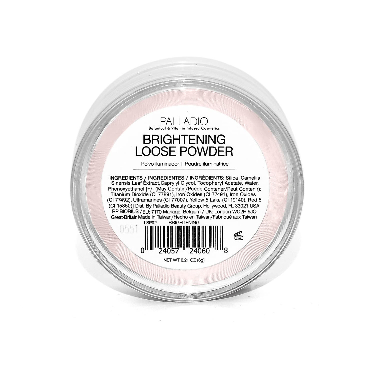 Palladio 4 Ever+Ever Mattifying Loose Setting Powder, Brighten Dark Circles, Lightens, and Creates a Look Of Luminosity, Soft, Radiant Finish All Day Wear, (Brightening Powder)