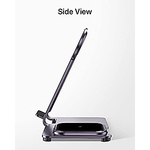 Intoval Charging Station for Apple iPhone/Watch/Airpods, 3 in 1 Wireless Charger for iPhone 14/13/12/11/XS/XR/XS/X/8, iWatch 8/Ultra/7/6/SE/5/4/3/2, Airpods Pro2/Pro1/3/2/1 (Y9,Purple)