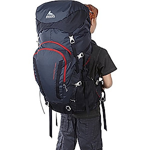 Gregory unisex-teen Mountain Products Wander 70 Kid's Overnight Hiking Backpack, Shadow Black