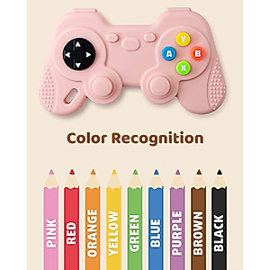 2 Packs Baby Teething Toy, Silicone Game Controller Teethers for Babies 6-12 Months, Baby Chew Toys for Sucking Needs, BPA Free