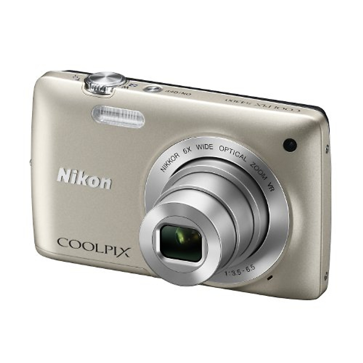 Nikon COOLPIX S4300 16 MP Digital Camera with 6x Zoom NIKKOR Glass Lens and 3-inch Touchscreen LCD (Silver)