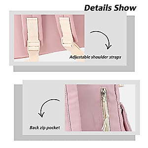 Freie Liebe Cute Kawaii Backpack for Girls School Kids Bookbag with Pin and Accessories